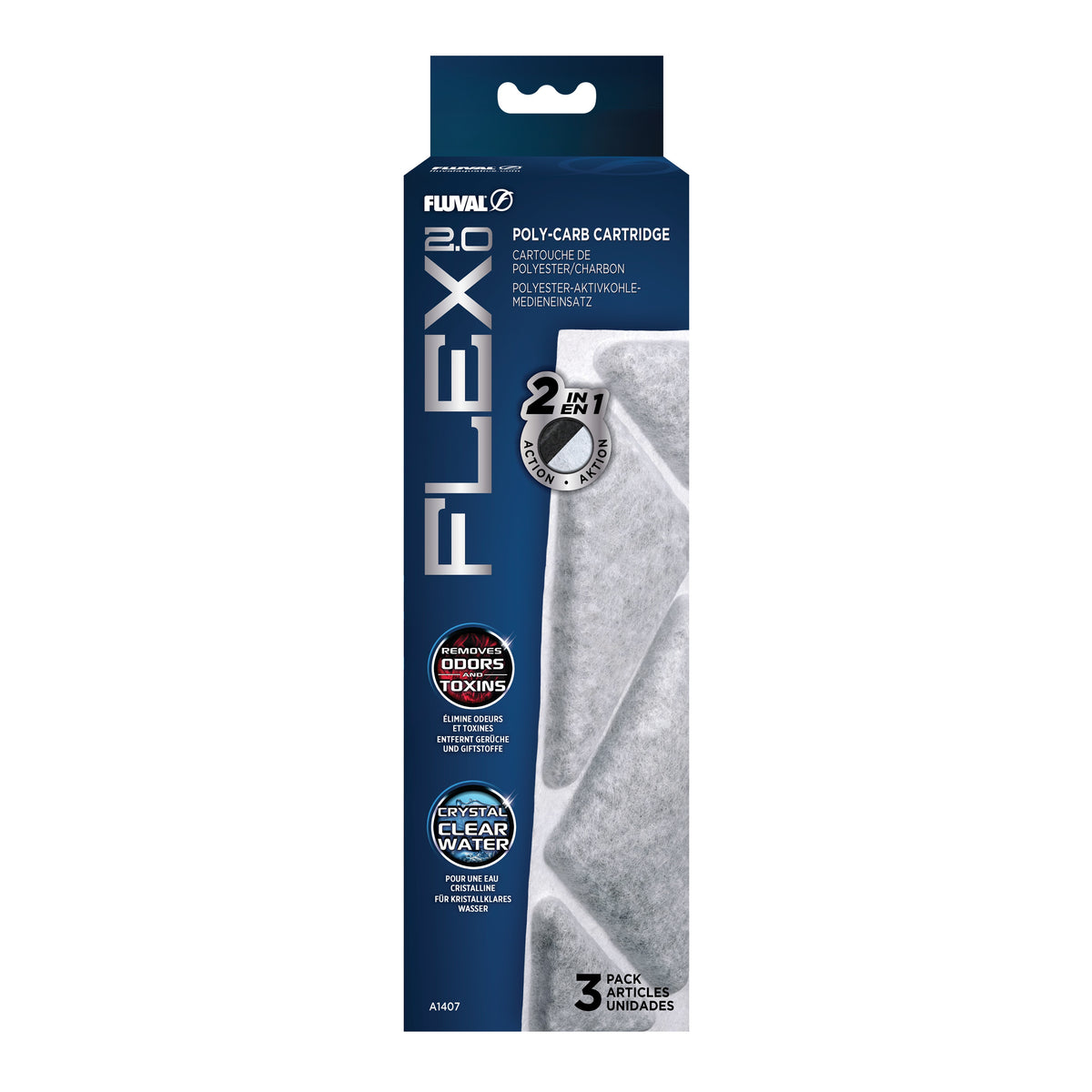 Fluval Flex 2.0 Poly/Carb Aquarium Filter Cartridge 3 pack – Nature ...
