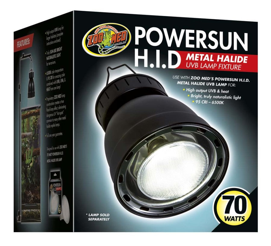 Zoo Med PowerSun H.I.D. Metal Halide UVB Lamp Fixture – Nature ...