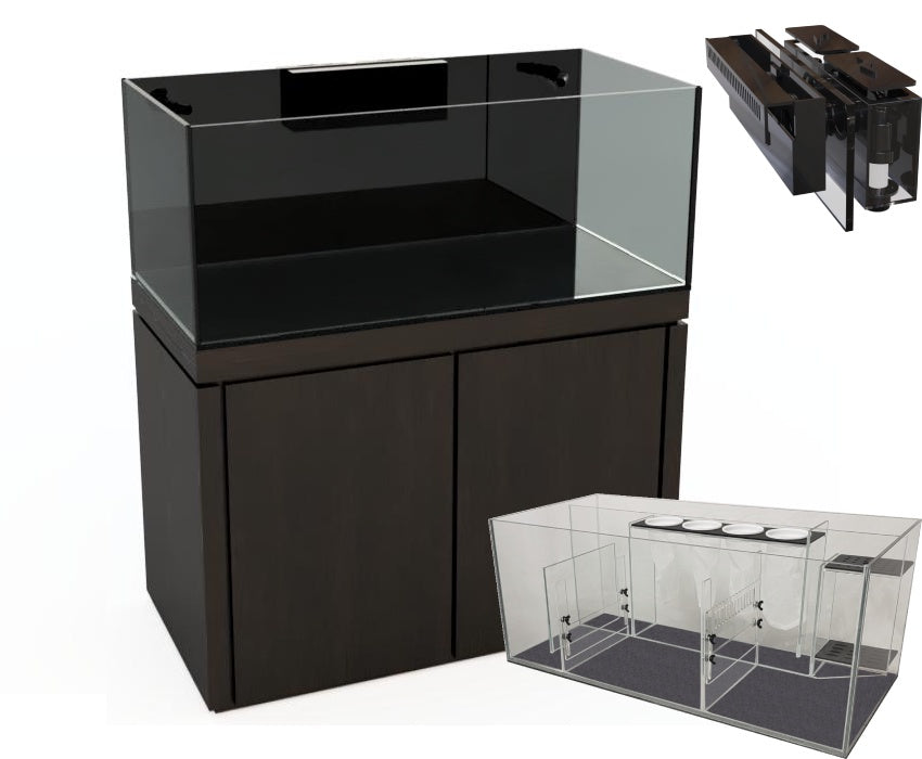 CRYSTAL Premium Reef Tank Kit - 48x24 Mocha – Nature Aquariums USA
